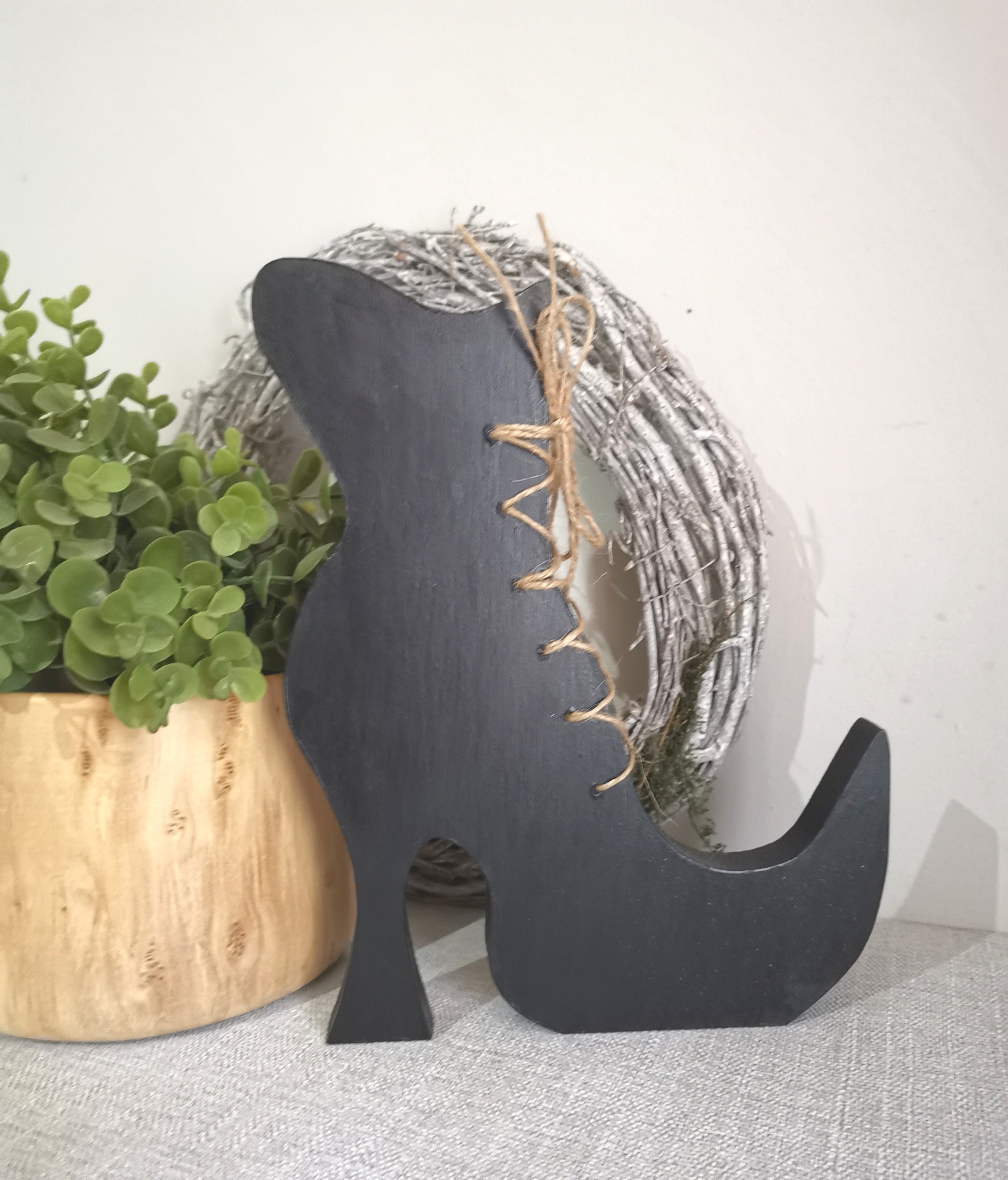 Halloween decor, Large Witches Boot – WomblesCrafts