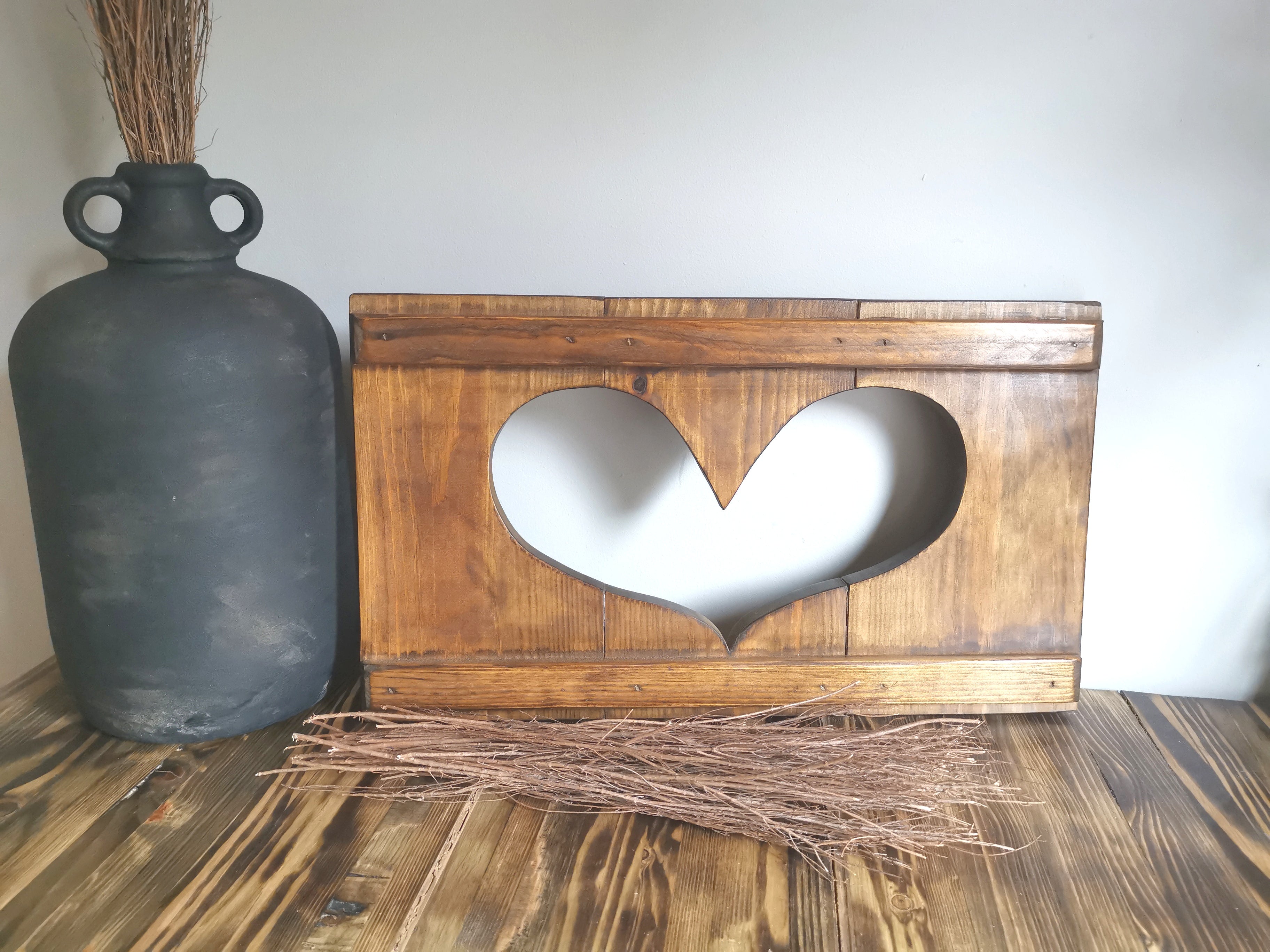 Wall Art Heart panel , Decorative wall panel, – WomblesCrafts