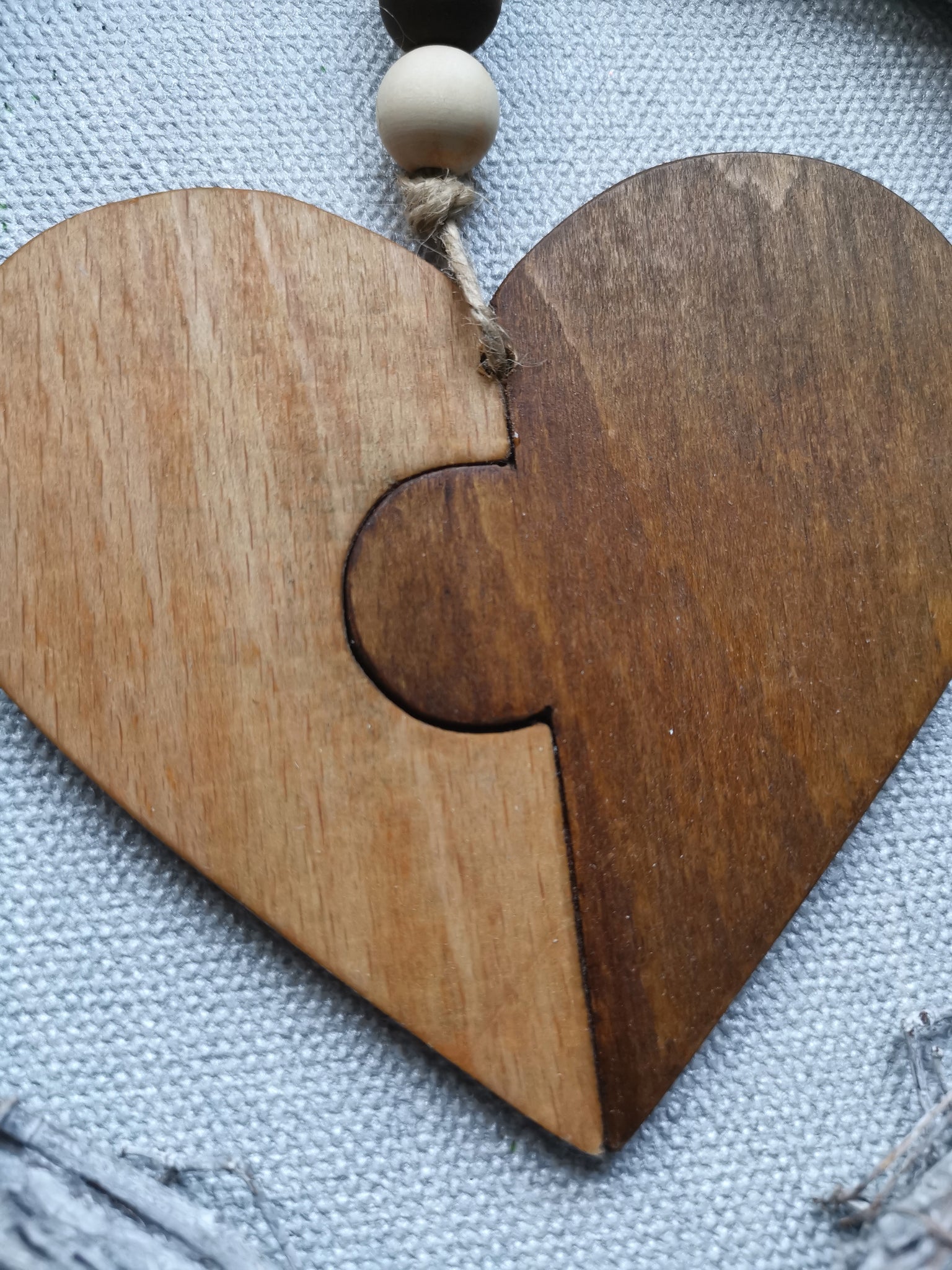 Wooden two piece Heart – WomblesCrafts